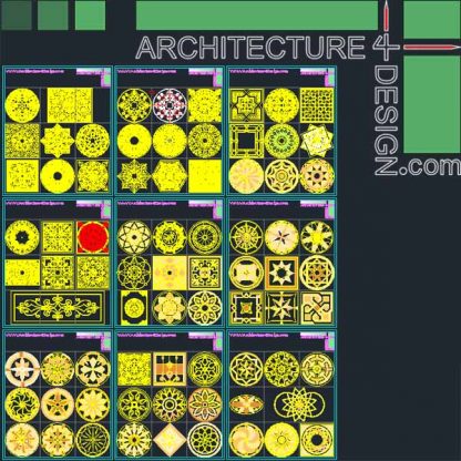 77 flooring design patterns for Autocad (DWG file) - Architecture for ...