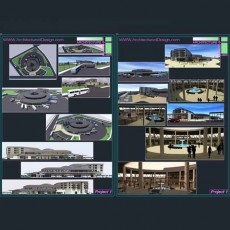 Bus terminal architecture design, a collection of 11 bus terminal ...