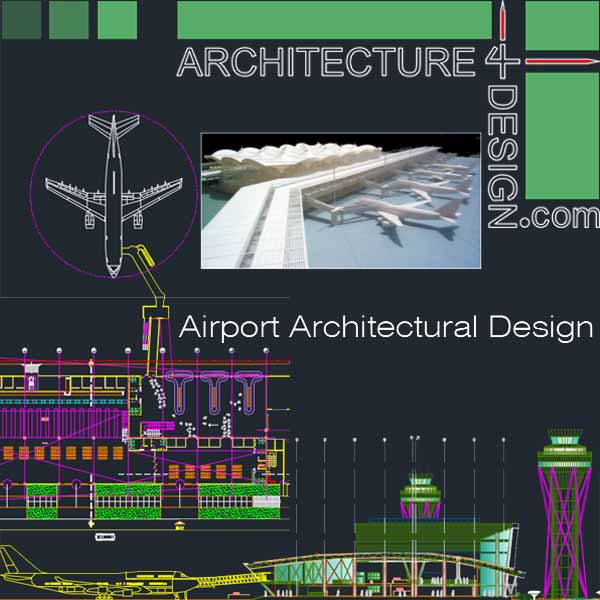 Airport architecture design, a collection of 6 airport terminal designs ...